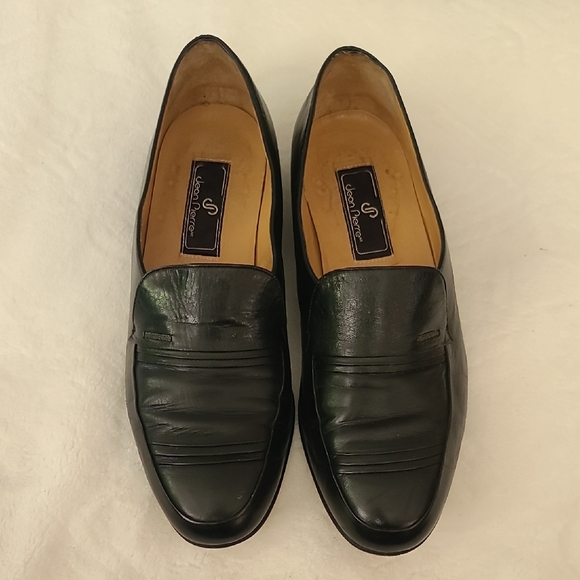 Jean Pierre | Shoes | Vintage Jean Pierre Black Leather Mens Loafers ...
